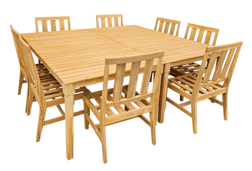 Teak Dining Set (Mila Collection) 10pc | Jr's Patio