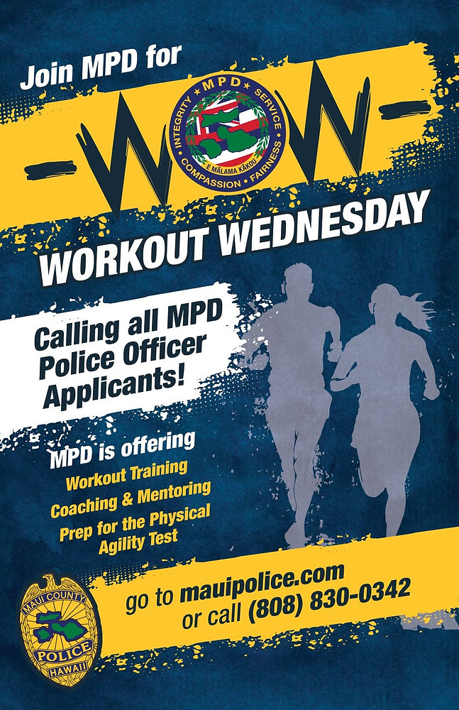 Join MPD for Workout Wednesday!