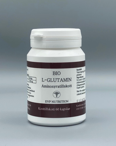 L-Glutamin BIO(N-Acetyl L-glutamin), 60 kapsler | Biopatklinikken