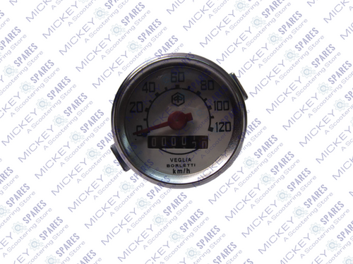 SPEEDOMETER 120KM/HR 48MM VESPA V50 50 N 90 | Mickey Spares