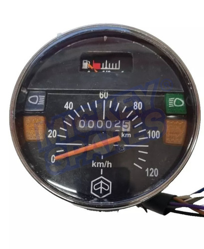 Vespa LML Stella PX 100mm Speedometer 0-120km Black Face