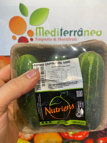 Pepino caipira organico 500g | Mediterraneo Emporio