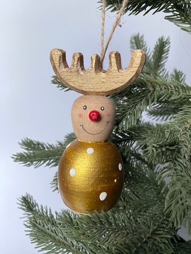 Round Reindeer Decoration | My Site