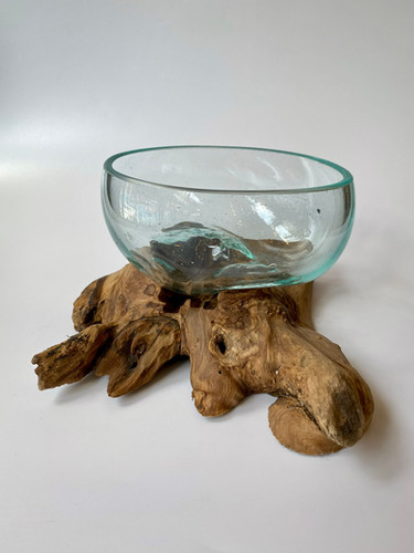 15cm Open Half Glass Root Bowls | My Site