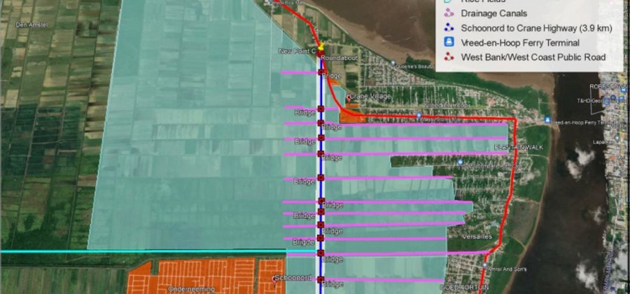 Bids open for construction of new four-lane highway from Schoonord to Crane