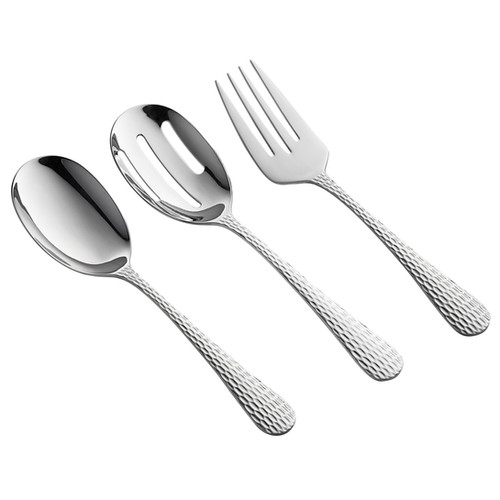 3-Piece Stainless Steel Heavy Weight Serving Utensils Set | BencoMed