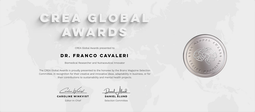 Dr. Franco Cavaleri Honoured with CREA Global Award