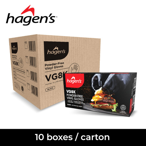 Hagen's VG8K Powder-Free Vinyl Gloves - 10 boxes | Golaa Official Store