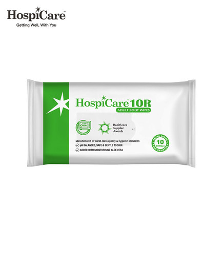 HospiCare ABW 10R Extra Large Adult Body Wipes 10 Sheets | Golaa.com