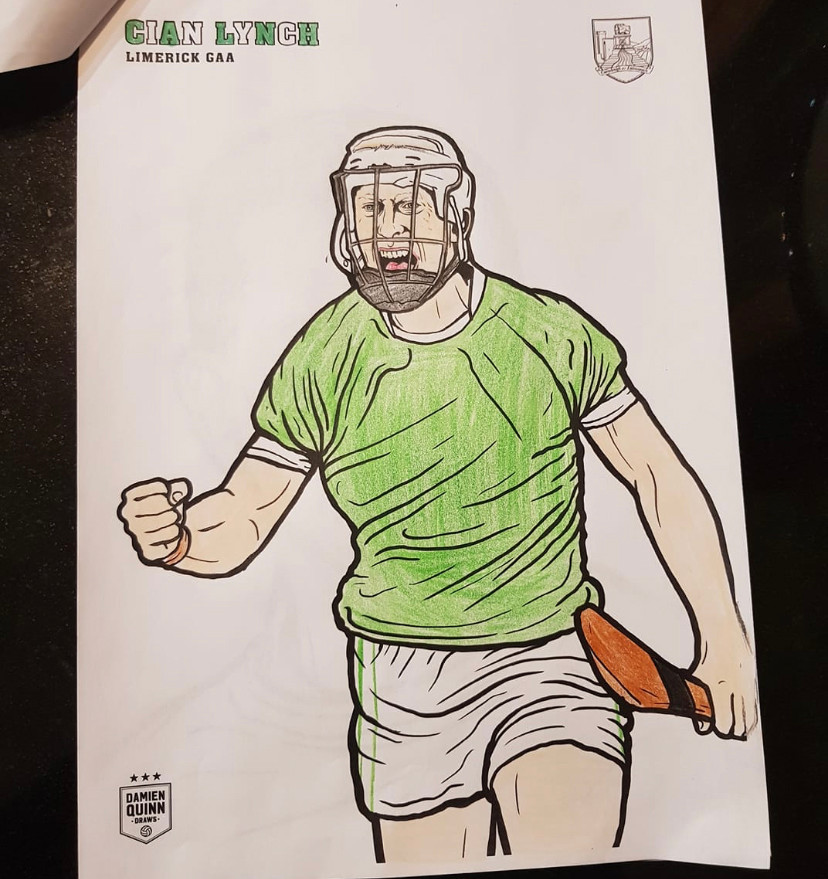 Limerick Hurling Colouring Book | damienquinndraws