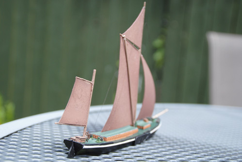 Thames Barge N/2mm Scale | Vintage Miniature Mo