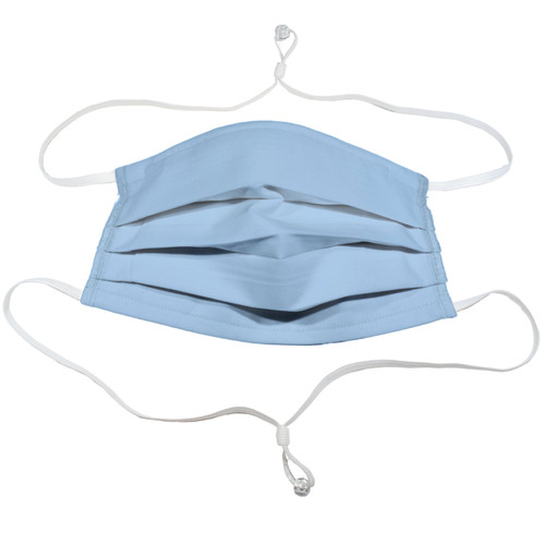 Adjustable over head mask - Light blue | website