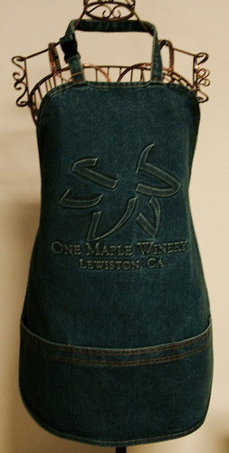 Embossed Denim Apron | onemaplewinery