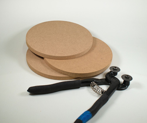 Unframed MDF round board 150mm diam (9mm deep) | Mosaic Workshop Ltd