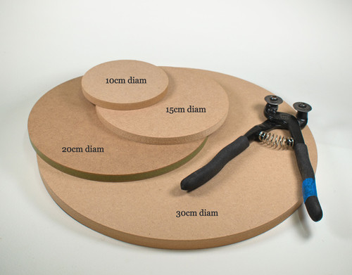 Unframed MDF round board 300mm diam (12mm deep) | Mosaic Workshop Ltd