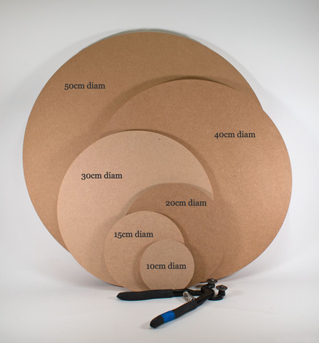 Unframed MDF round board 500mm diam | Mosaic Workshop Ltd