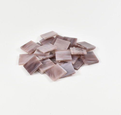 Stained glass G036 Shrinking Violet, 25 tiles | Mosaic Workshop Ltd