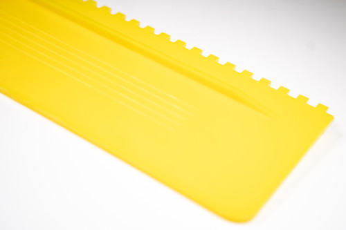 Basic notched adhesive spreader | Mosaic Workshop Ltd