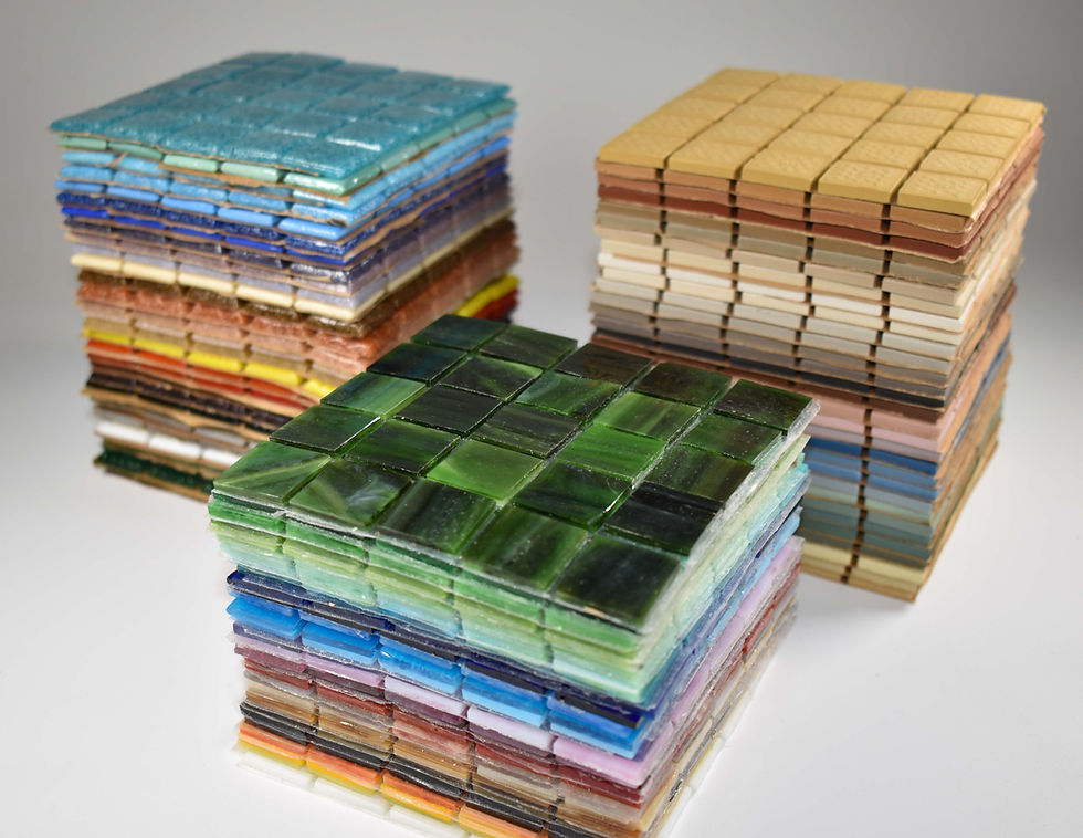 The Ultimate Tile Collection; ceramic, vitreous glass and stained glass ...