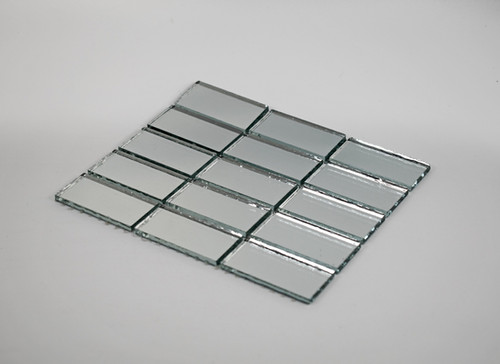 Rectangular mirror tiles 50 x 25mm | Mosaic Workshop Ltd