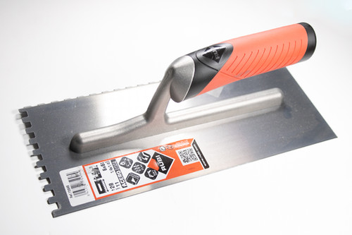 Professional notched adhesive spreader | Mosaic Workshop Ltd