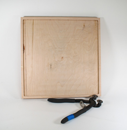 Framed plywood square board 300 x 300mm | Mosaic Workshop Ltd