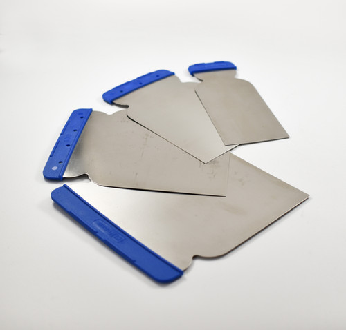 Set of 4 Japanese steel spatulas | Mosaic Workshop Ltd