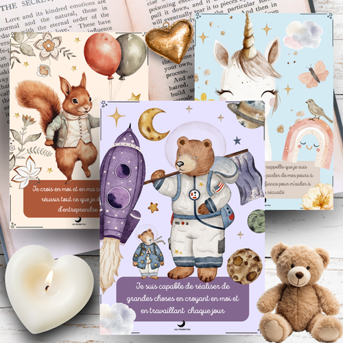 32 Cartes d'affirmations positives pour enfants Pépites de Bonheur ...