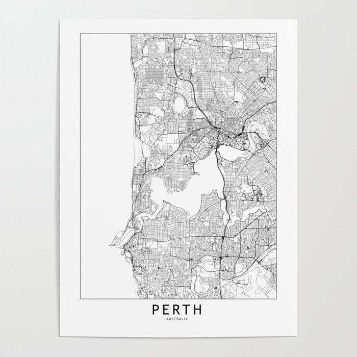 Perth City Map Poster