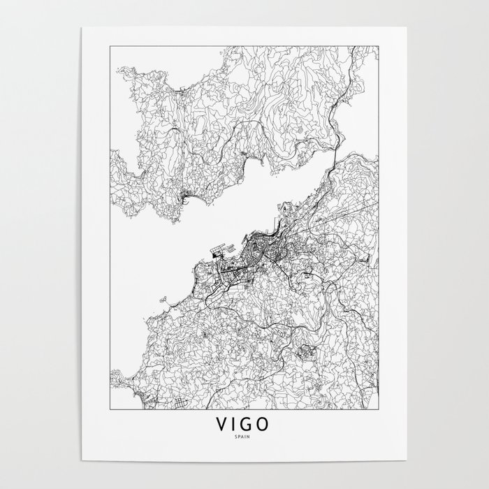 Vigo City Map Poster