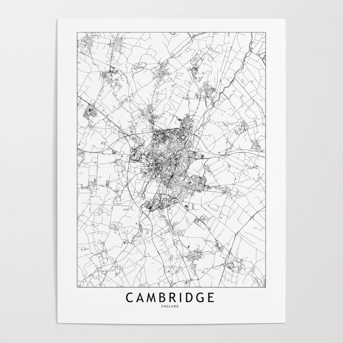 Cambridge City Map Poster