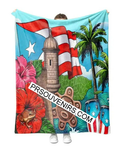 Puerto Rico Throw Blanket & Fleece | PR Souvenirs