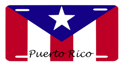 Puerto Rico Flag License Plate | PR Souvenirs