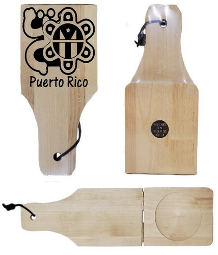 Wood Crafts Puerto Rico Wood Tostonera | PR Souvenirs