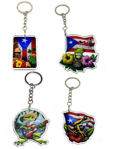 Puerto Rico Flag Acrylic keychain | PR Souvenirs