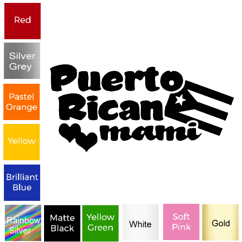 Puerto Rican Mami Vinyl Sticker | PR Souvenirs