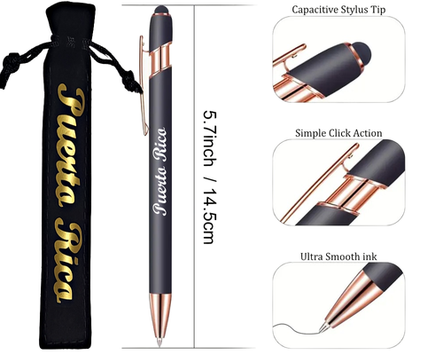 Set Puerto Rico Pen & Elegant Carry Case | PR Souvenirs