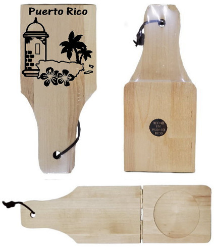 Wood Crafts Puerto Rico Wood Tostonera | PR Souvenirs
