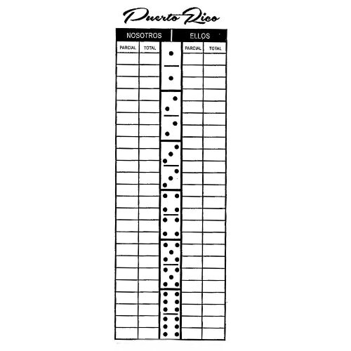 Puerto Rico Dominoes Sheets Score | PR Souvenirs
