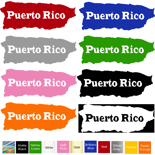Puerto Rico Island Vinyl Sticker | PR Souvenirs