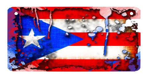 License Plate Motorcycle | PR Souvenirs