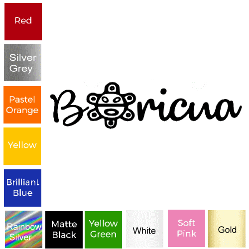 Boricua & Sun Taino Vinyl Sticker | PR Souvenirs