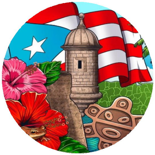 Puerto Rico Flag , Garita & Amapola Mouse Pad | PR Souvenirs
