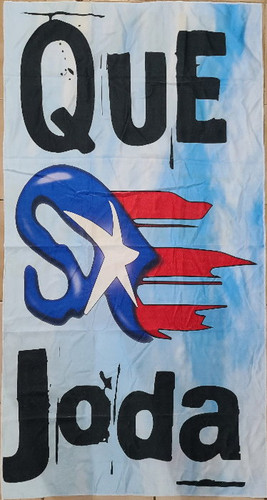 Puerto Rico Flag & Que se Joda Towel | PR Souvenirs
