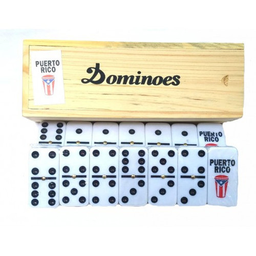 Puerto Rico Flag & Conga Double Six Domino | PR Souvenirs