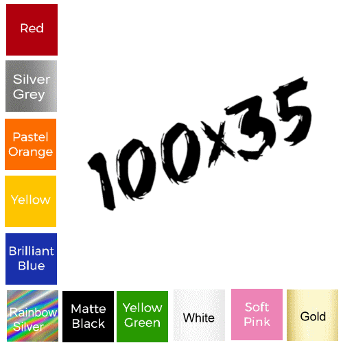 100 X 35 Vinyl Sticker | PR Souvenirs