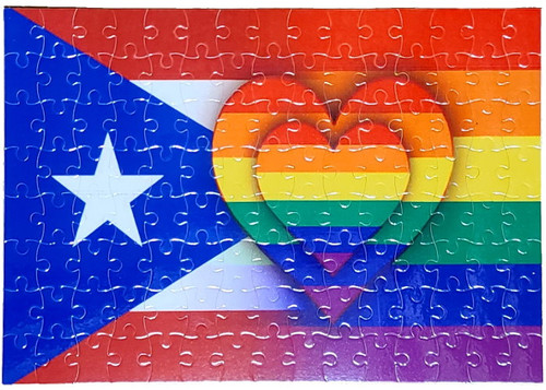Puerto Rico Rainbow Flag Jigsaw Puzzle ( 120 PCS ) | PR Souvenirs