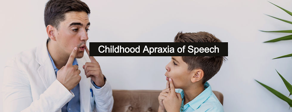 Childhood Apraxia of Speech | speechtherapyNbeyond