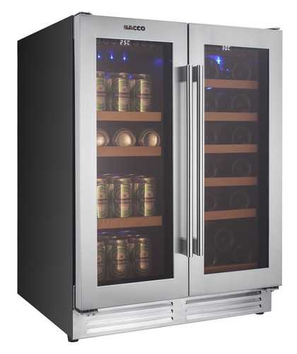 VINERA CON COMPRESOR Y ENFRIADOR DE BEBIDAS BEVC2Z-18SY | Bacco Venezuela