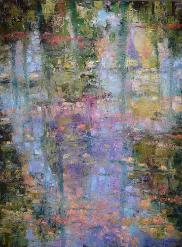 Summer Pond, Tree Reflections II by artist Matthew Higginbotham ...